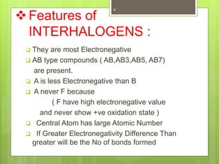 Interhalogens pseudohalogens | PPTX