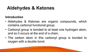 Carbonyl Compounds (Aldehydes & Ketones) Full Explanation | PPTX