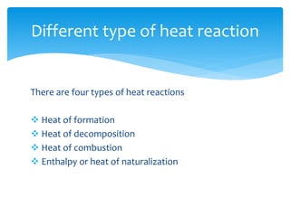 Thermochemistry presentation slide for beginners | PPTX