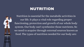 Essential Nutrients: Roles and Impacts on Human Health | PDF