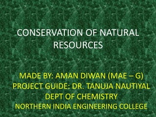 Conservation of Natural Resources | PPT