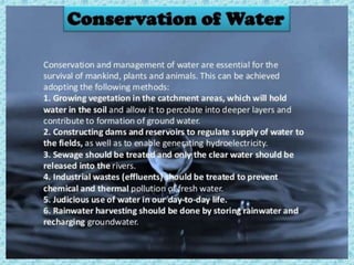 Conservation of Natural Resources | PPTX