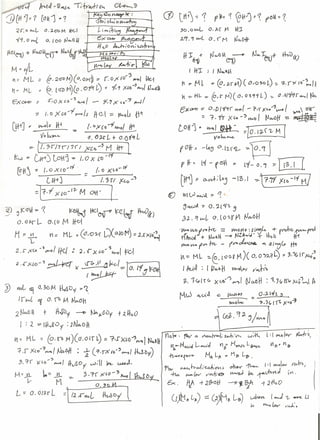 Chemistry Problem Set | PDF