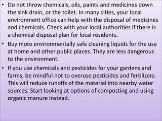 Chemistry project on Water Pollution | PPTX