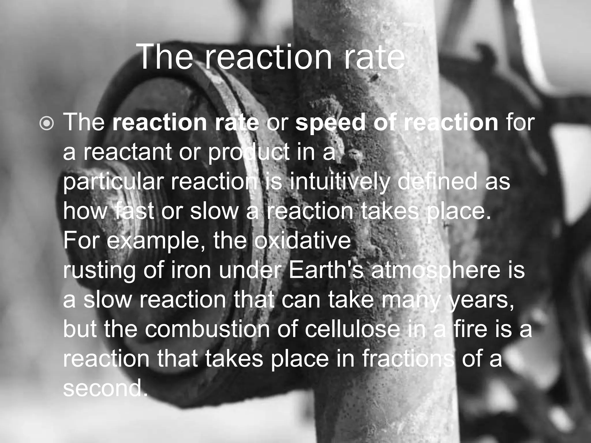 factors affecting the reaction rate | PPTX