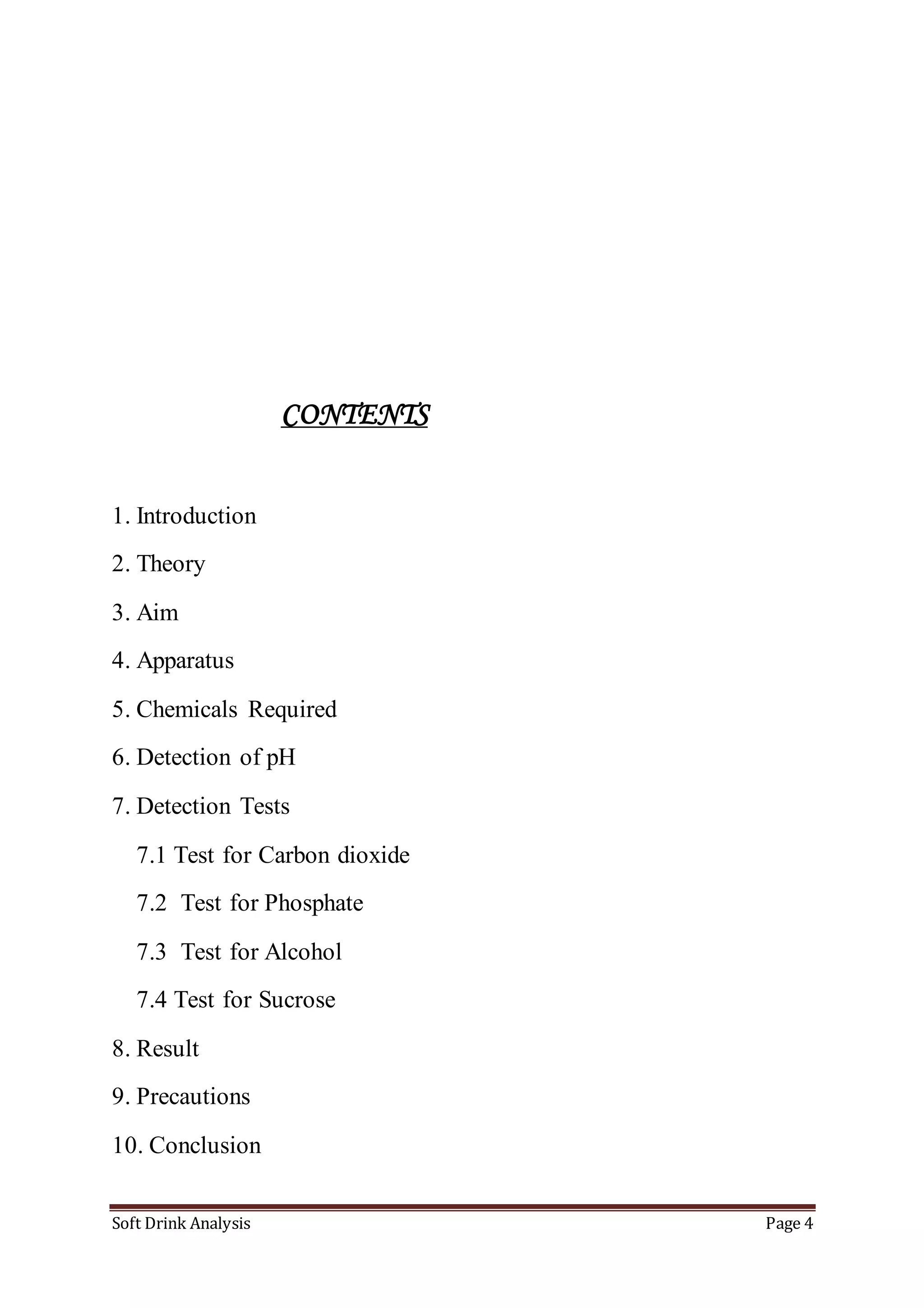 Soft Drink Analysis | DOCX