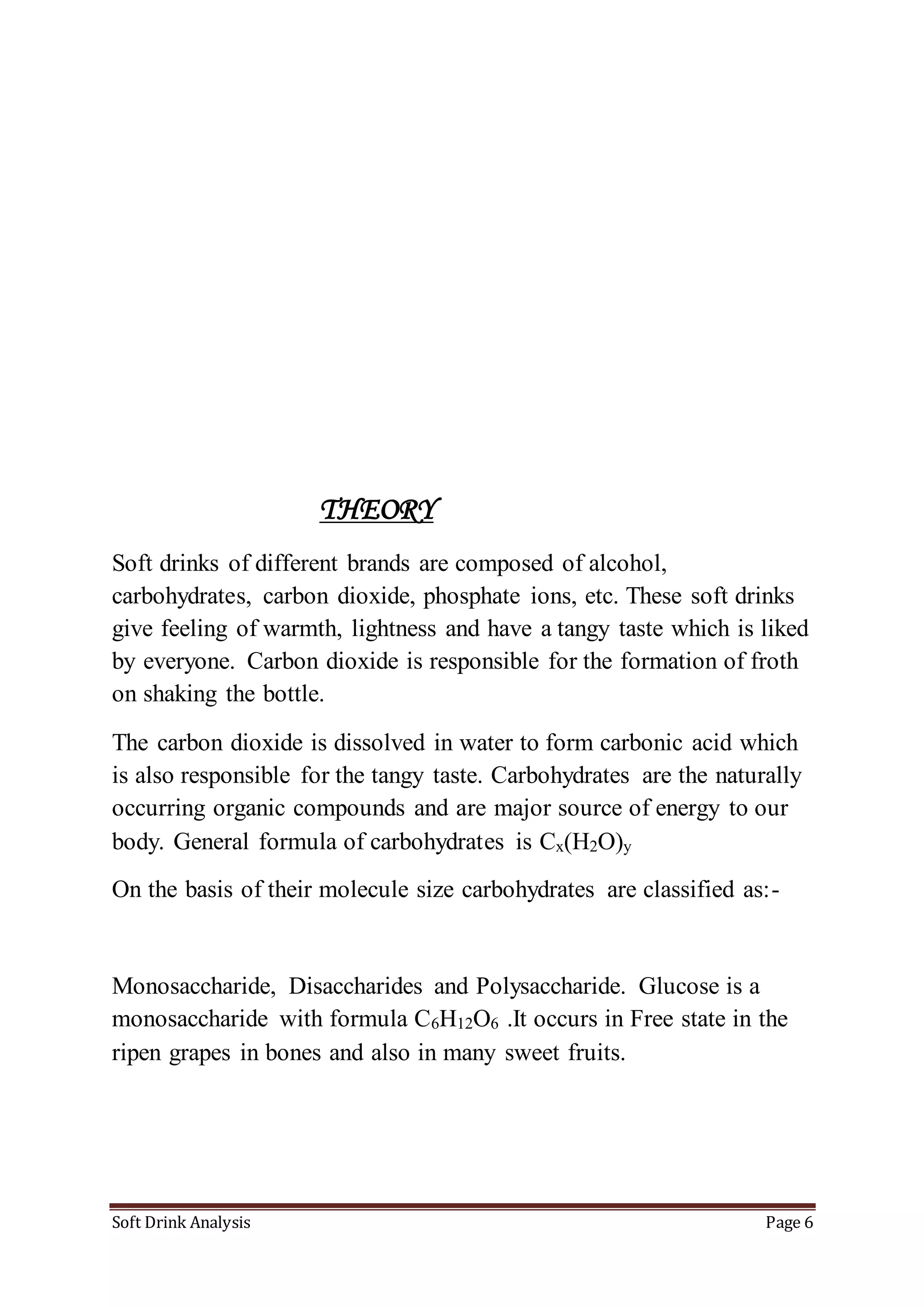 Soft Drink Analysis Docx