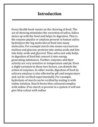 Chemistry project for Class 12 | DOCX