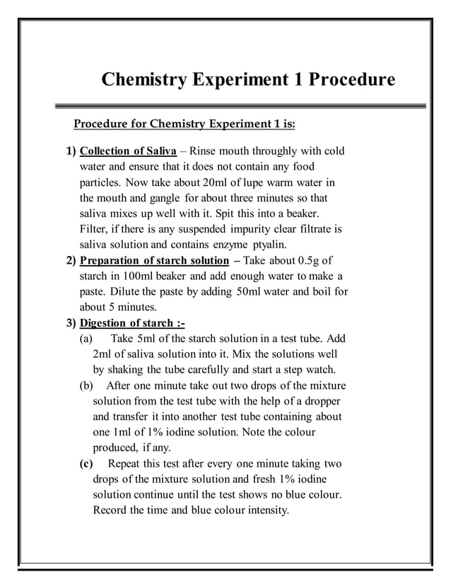 Chemistry project for Class 12 | DOCX