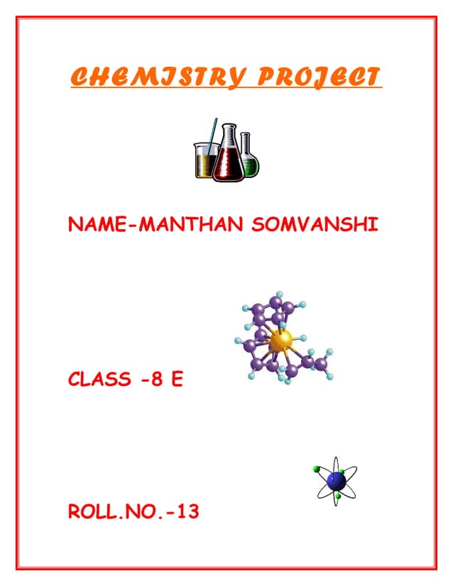 Chemistry project | PDF