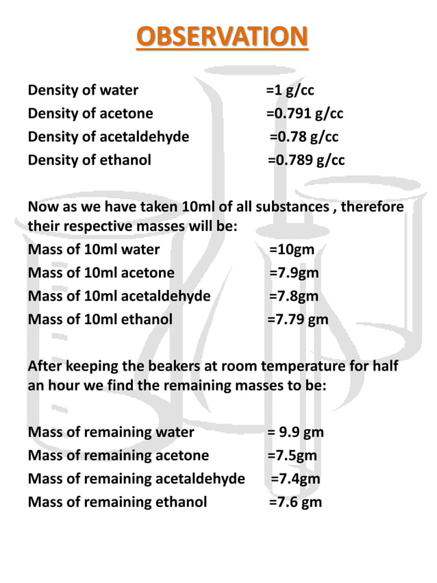 Chemistry project Class 12th ( Rate of evaporation of different liquids ) | PPTX
