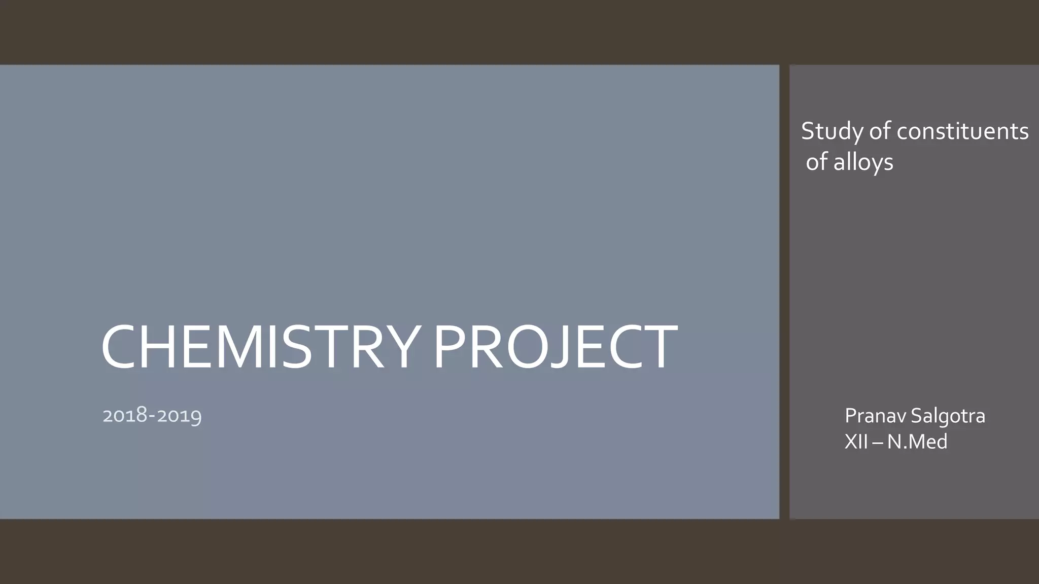 Chemistry project class 12 | PDF