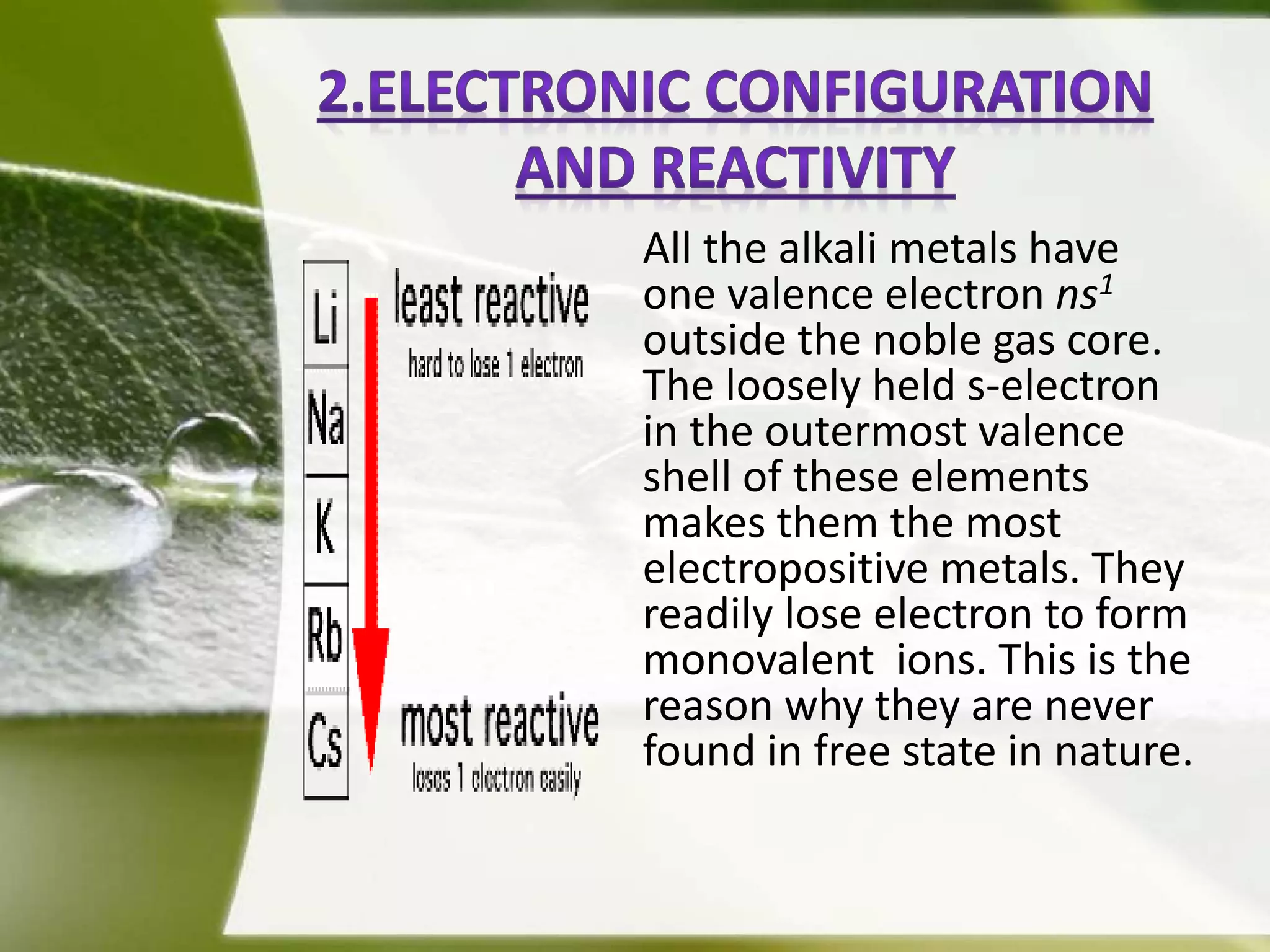 Alkali metals | PPTX