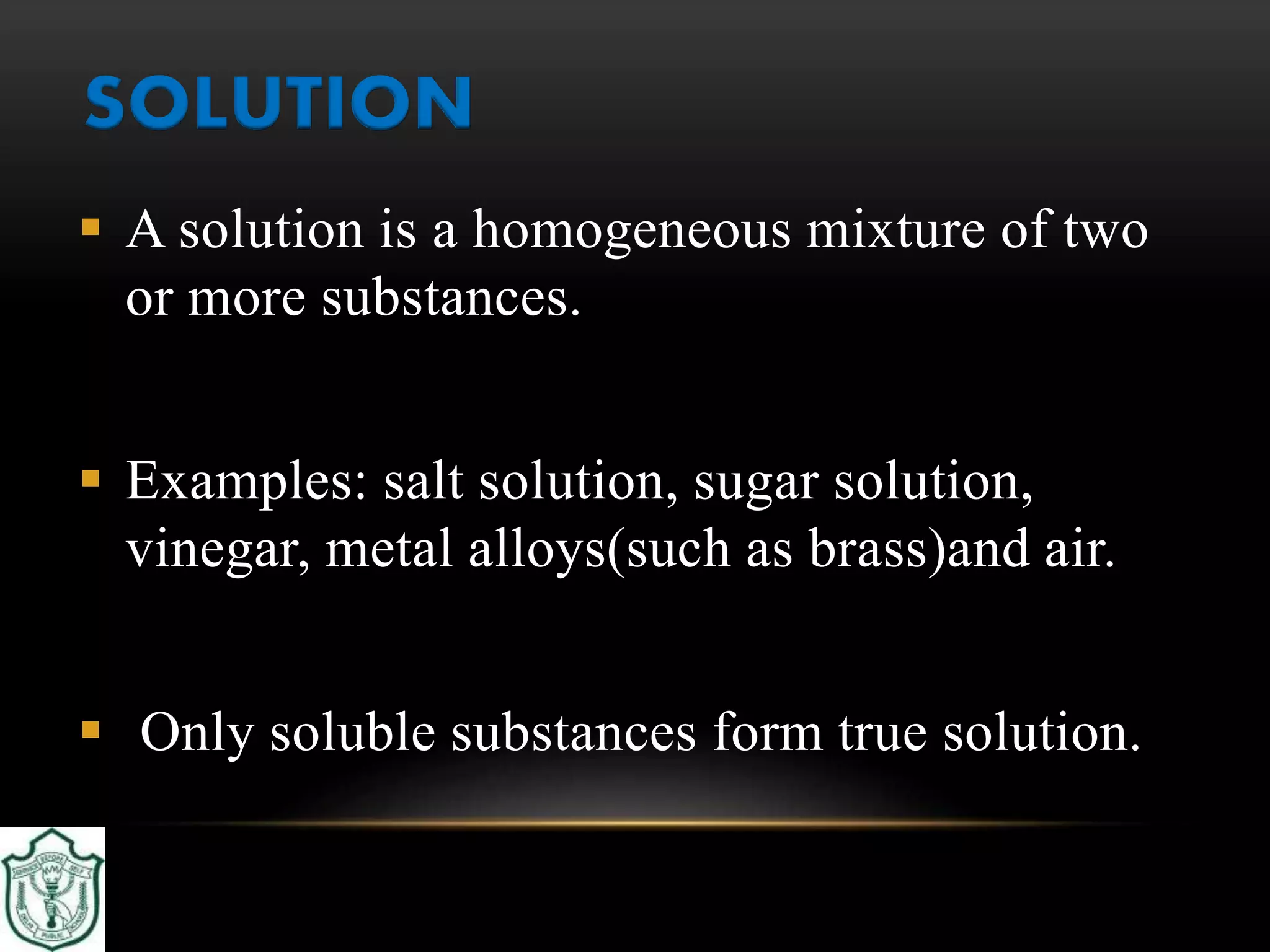 PPT on types of solution | PPTX