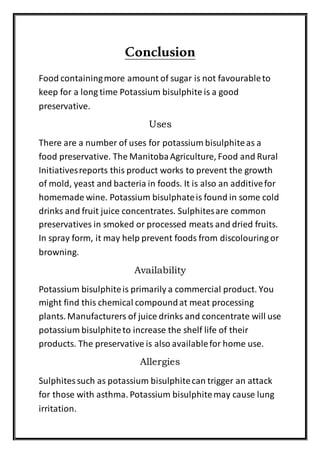 Chemistry Investigatory Project Class XII | DOCX