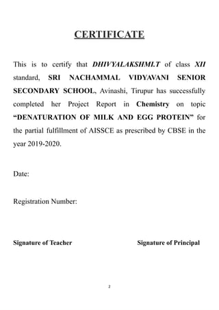 Chemistry project -12TH STD CBSE | PDF