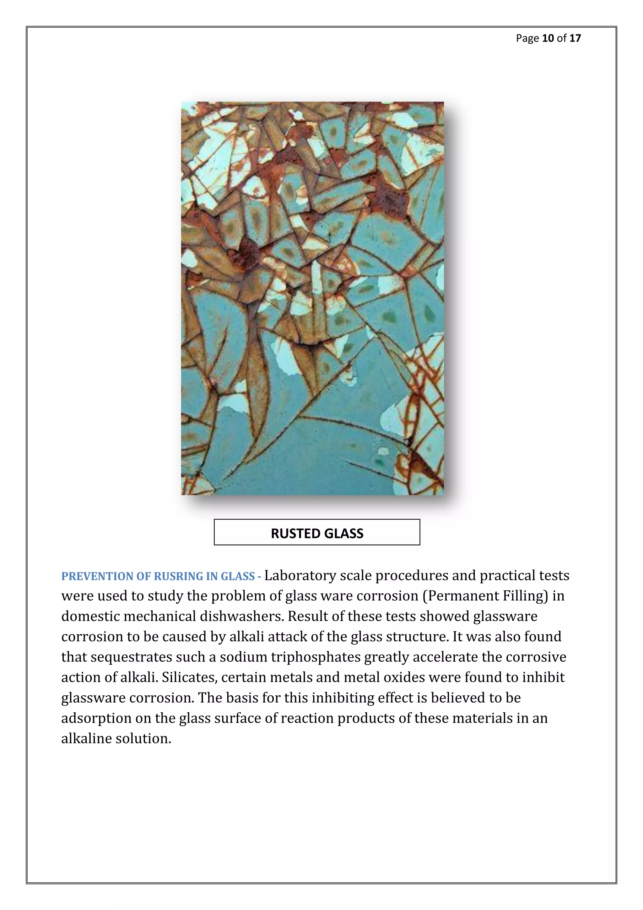 12th CHEMISTRY PROJECT - RUSTING OF IRON | PDF