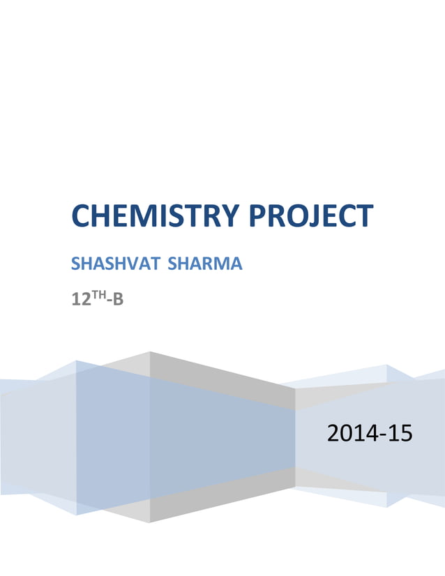 Chemistry project on chemistry in everyday life | DOCX