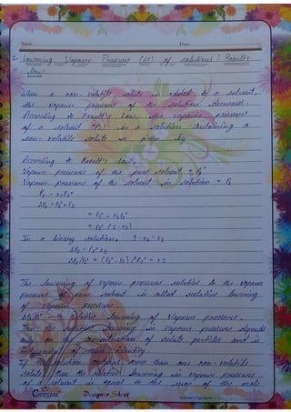 Chemistry project on colligative properties of class 12 CBSE 2022-2023 ...