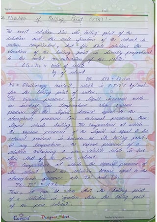 Chemistry project on colligative properties of class 12 CBSE 2022-2023 ...