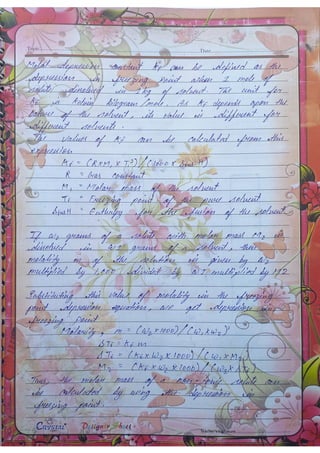 Chemistry project on colligative properties of class 12 CBSE 2022-2023 ...