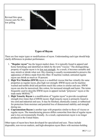 Chemistry project PREPARATION OF RAYON FROM FILTER PAPER | PDF