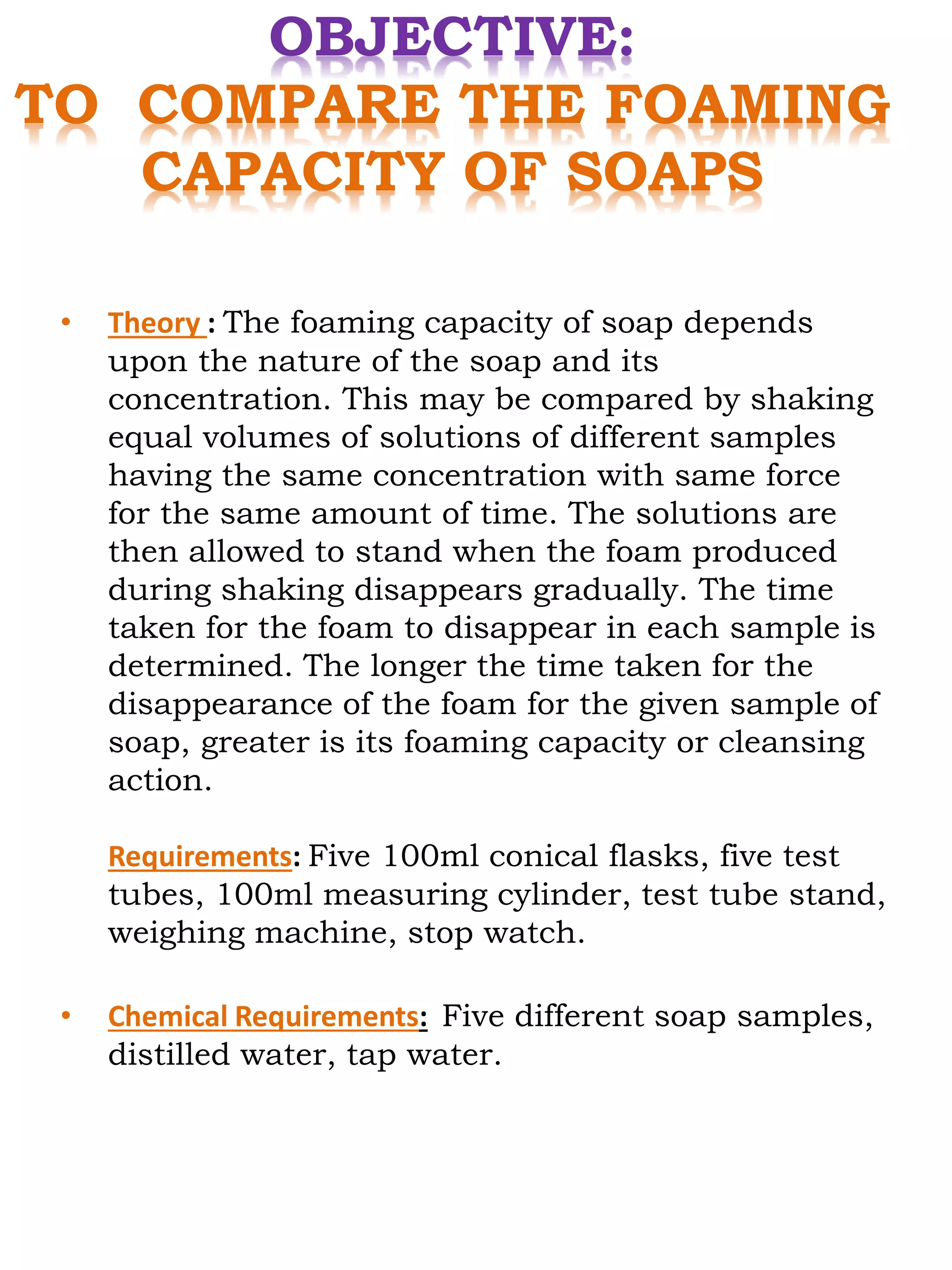 Chemistry project ON SAPONIFICATION | PPTX