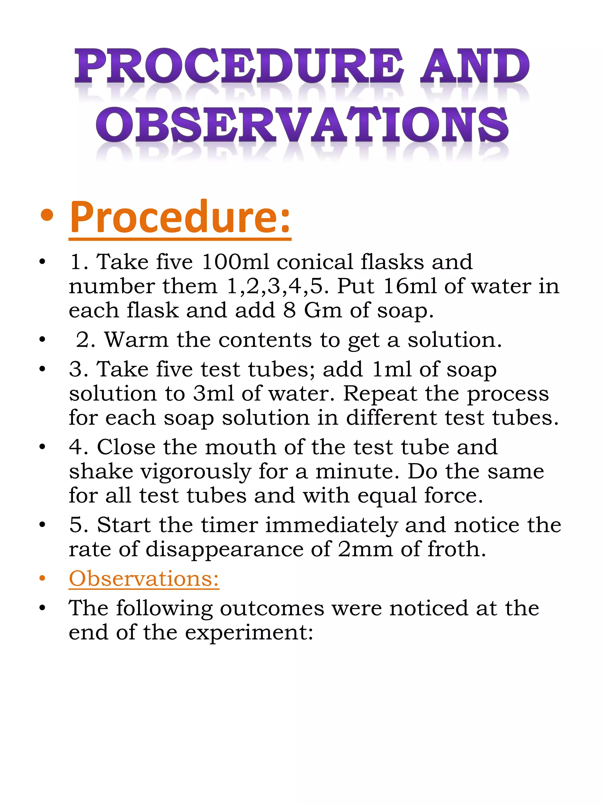 Chemistry project ON SAPONIFICATION | PPTX