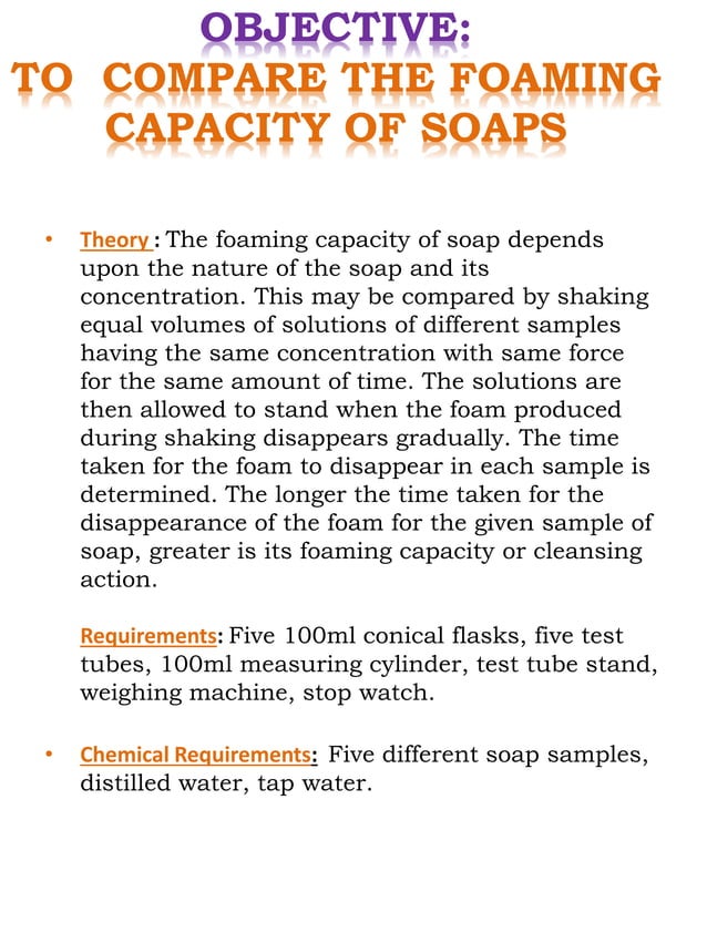 Chemistry project ON SAPONIFICATION | PPTX | Skin Care | Beauty