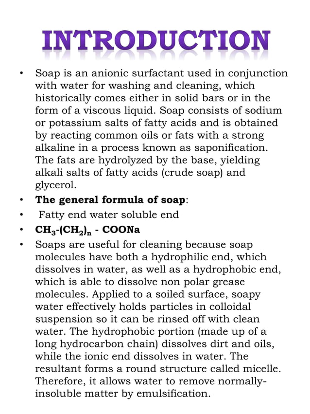 Chemistry project ON SAPONIFICATION | PPTX | Skin Care | Beauty