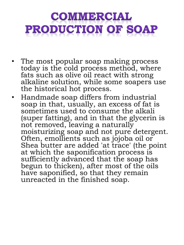 Chemistry project ON SAPONIFICATION | PPTX | Skin Care | Beauty