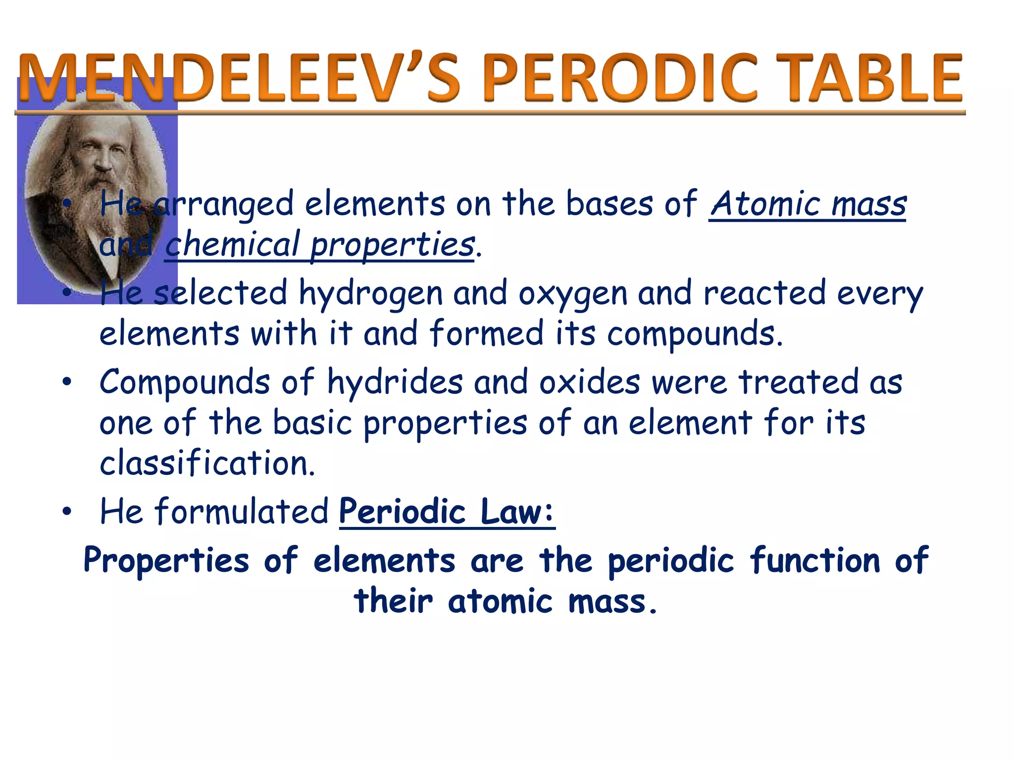 Chemistry project Class 10 CBSE(Periodic Table) | PPTX