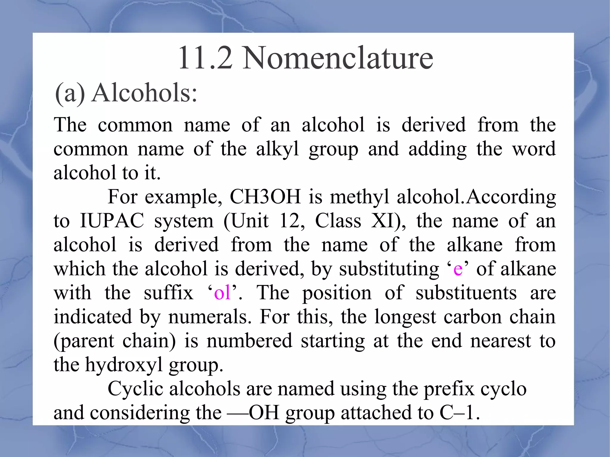 Alcohols, Phenols, and Ethers | PPT