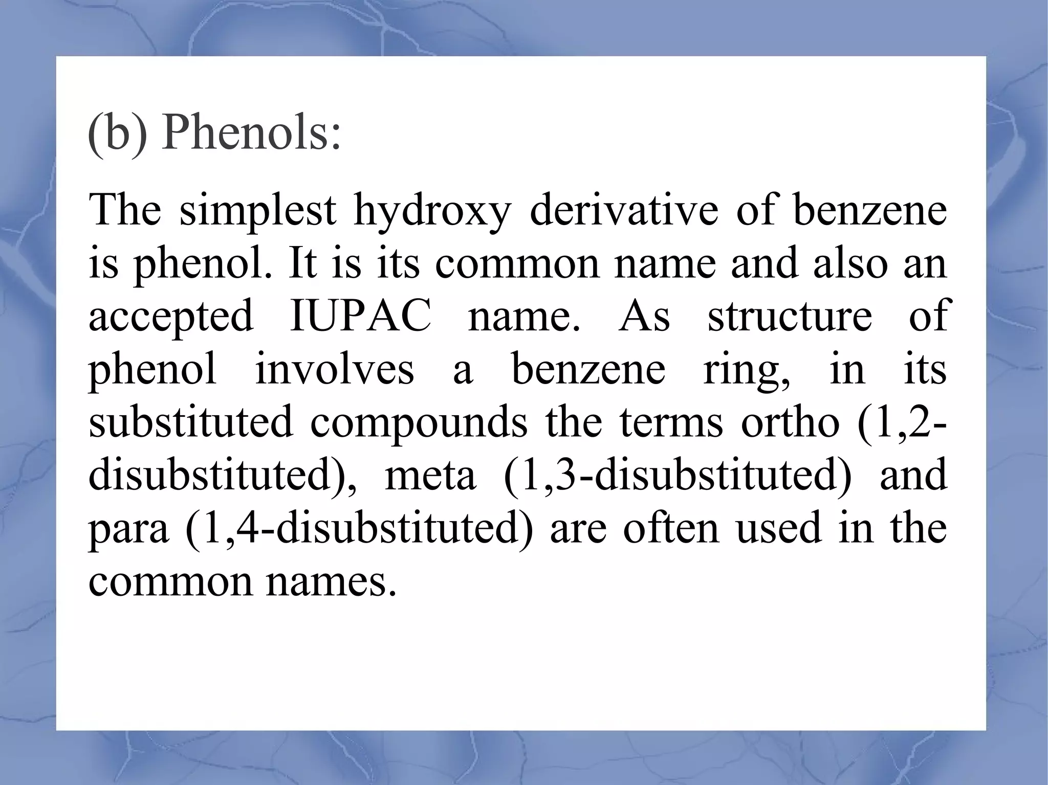 Alcohols, Phenols, and Ethers | PPT