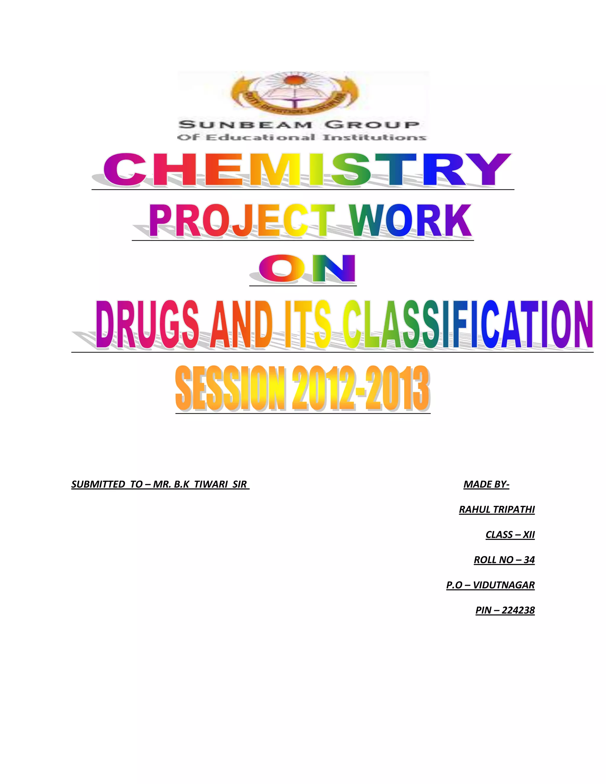 Chemistry project work | DOCX