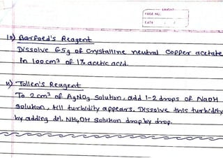 Chemistry Reagent Preparations | PDF