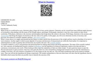 Chemistry Reflection | PPT