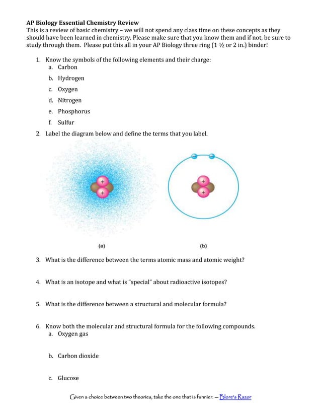 Chemistry review | PDF