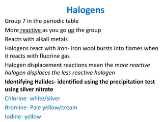 Chemistry revision IGCSE | PPTX