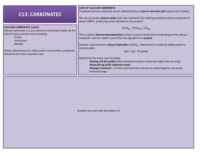 IGCSE Chemistry Revision Notes | PDF