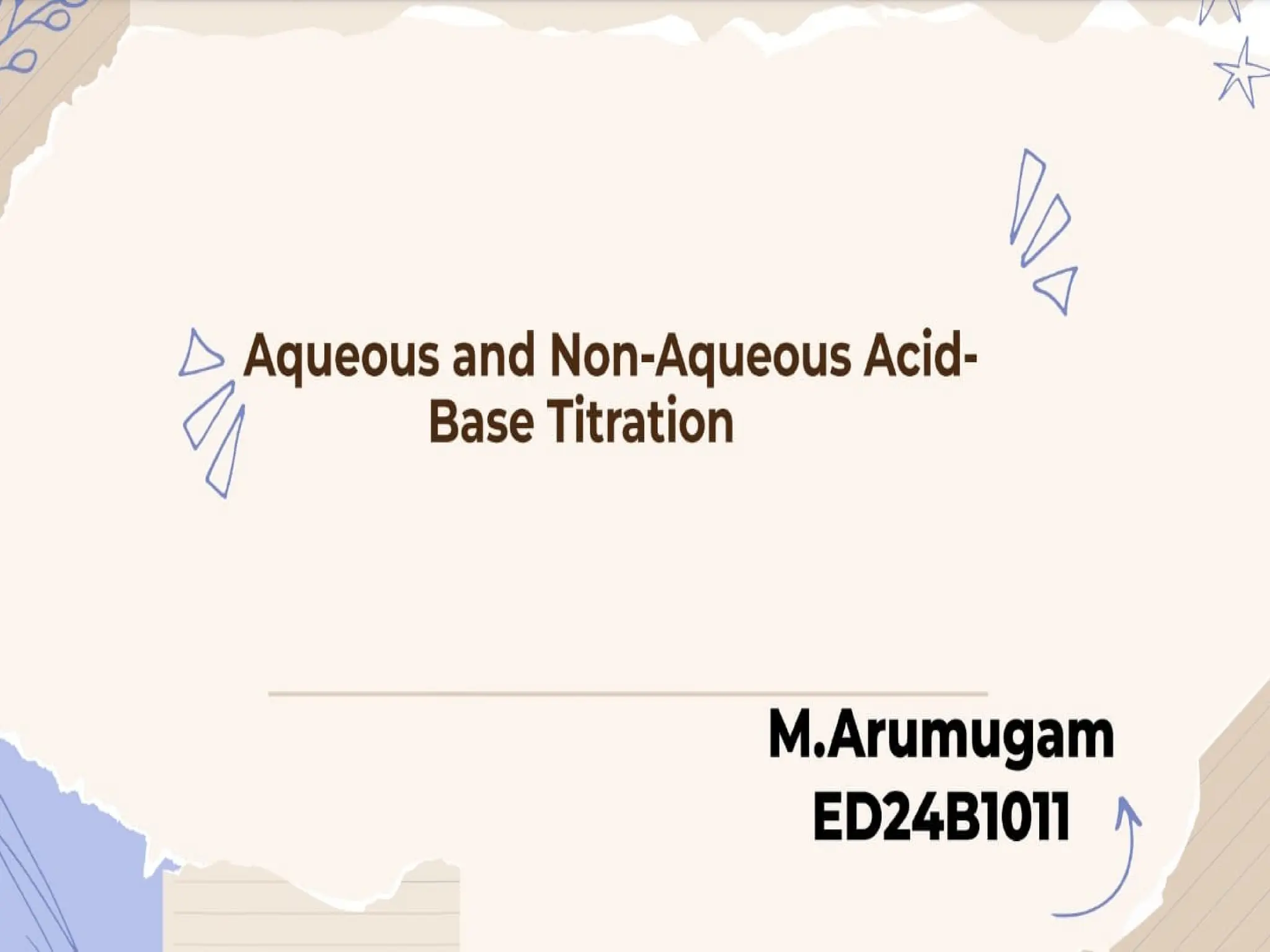 Equilibrium principle Aqueous and non-aqueous acid base titration | PPT