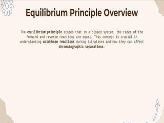 Equilibrium principle Aqueous and non-aqueous acid base titration | PPT