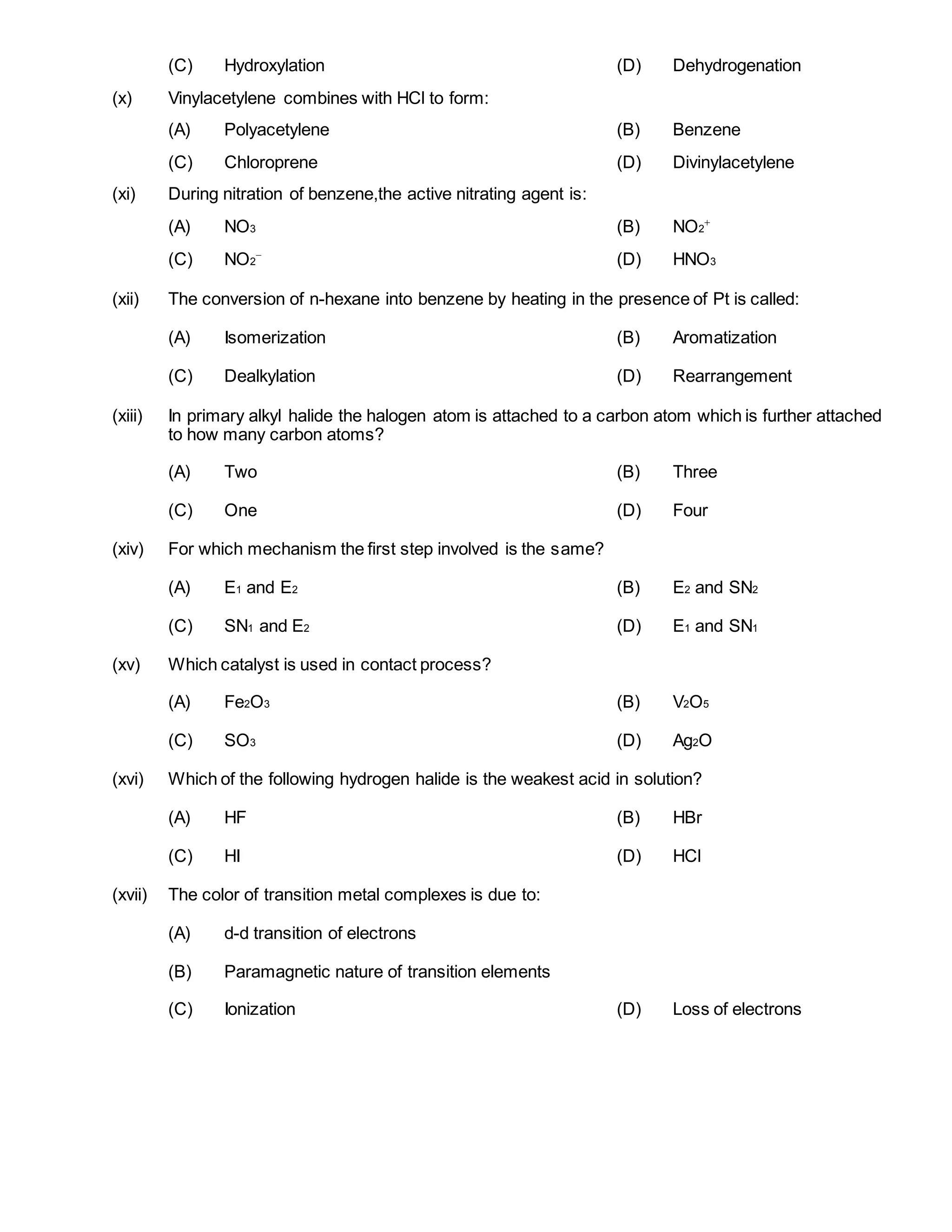 Chemistry send up examination examination 2017 | DOCX