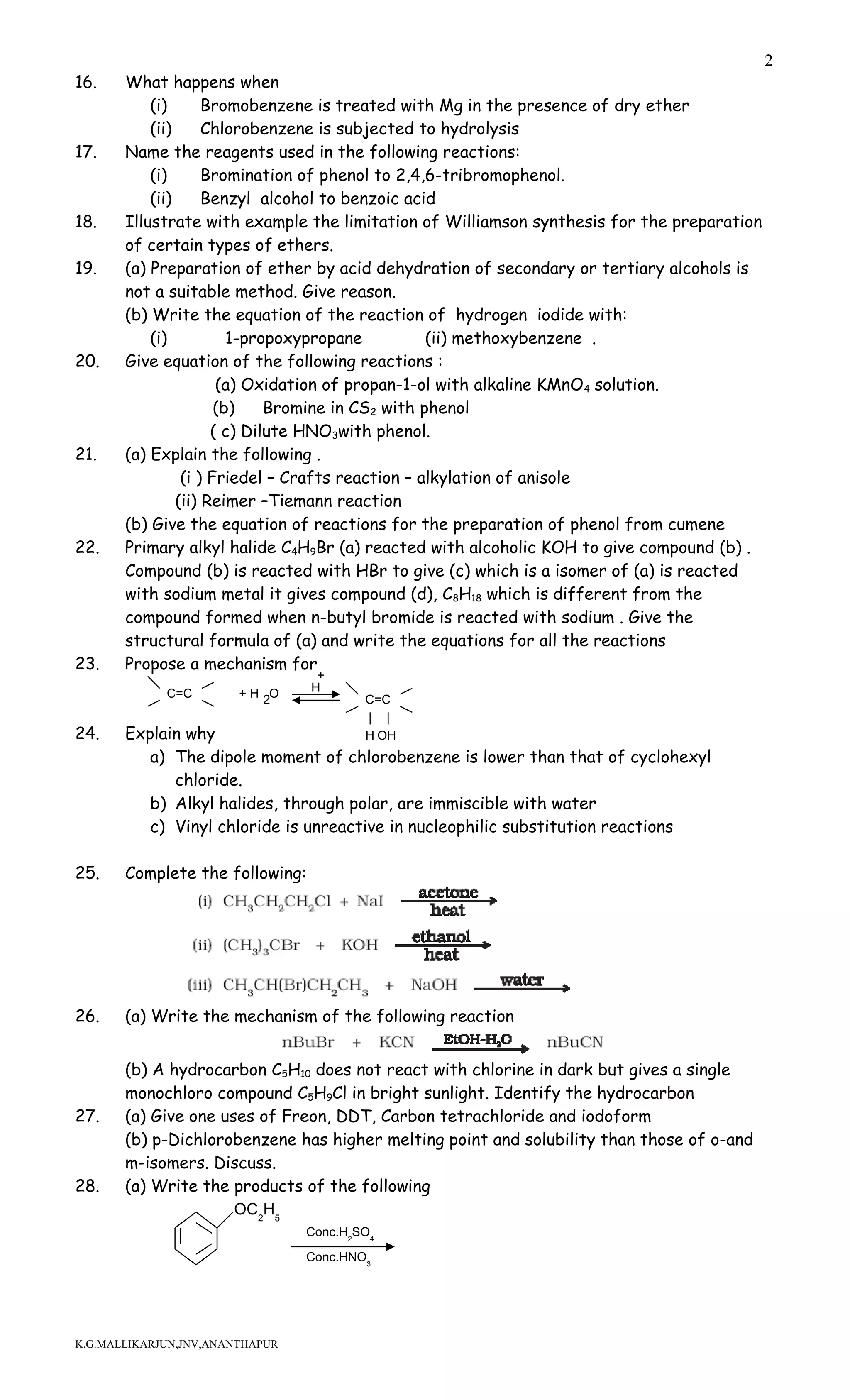 Chemistry slot test 6 | DOC