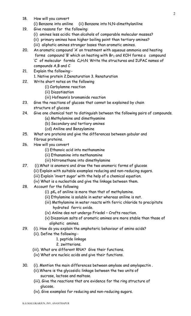 Chemistry slot test 8 | DOC | Chemistry | Science