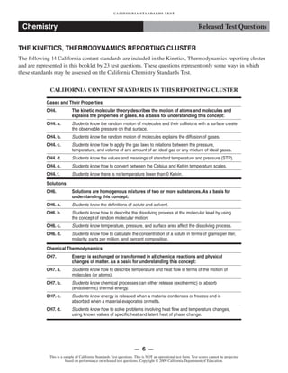 Chemistry star test | PDF