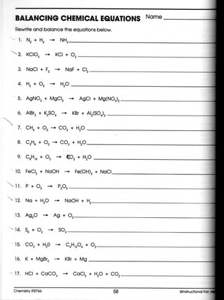 Chemistry stoichiometry | PDF