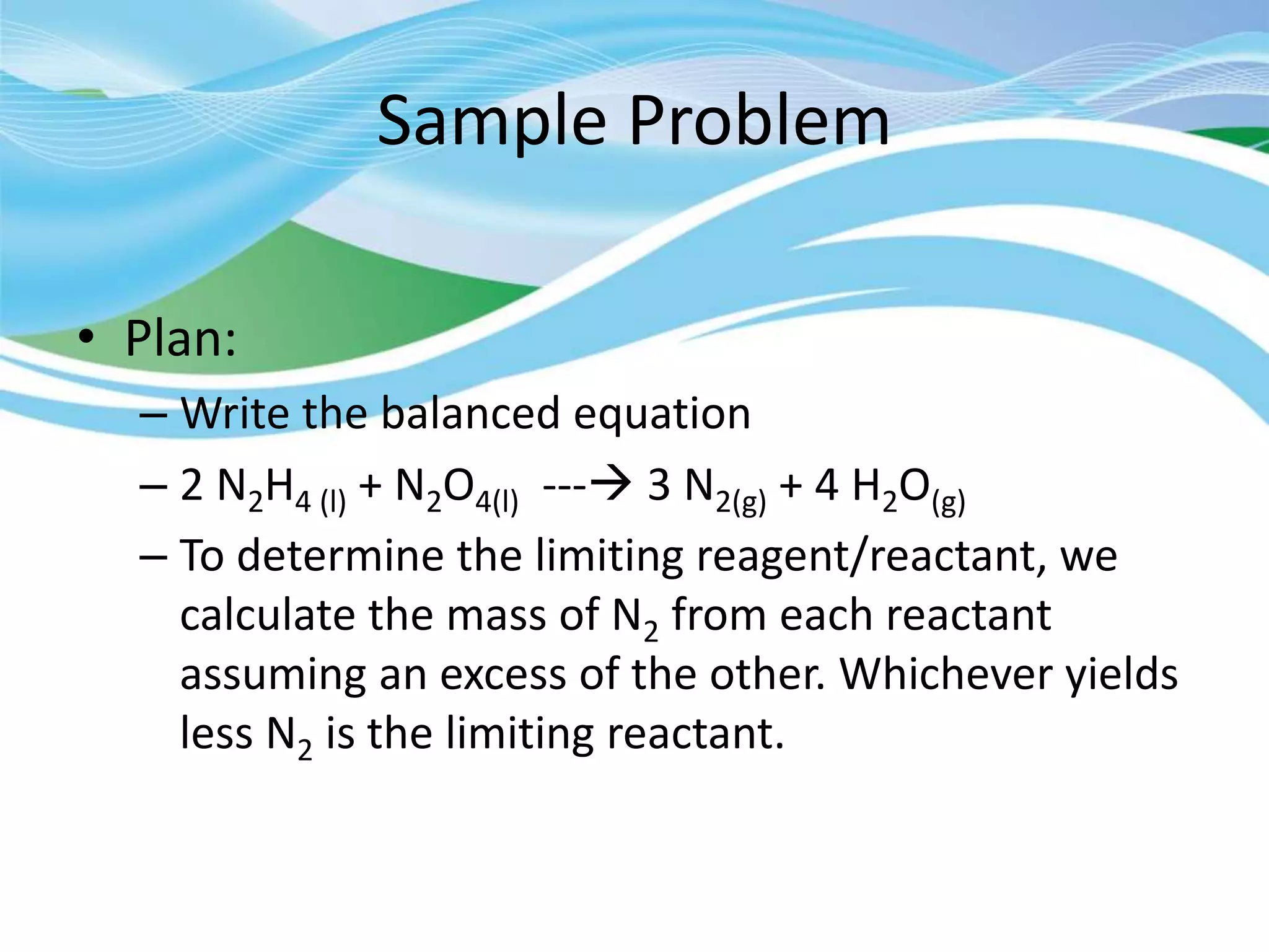 Chemistry stoichiometry | PPTX