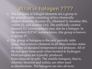 transition metal and halogen | PPT