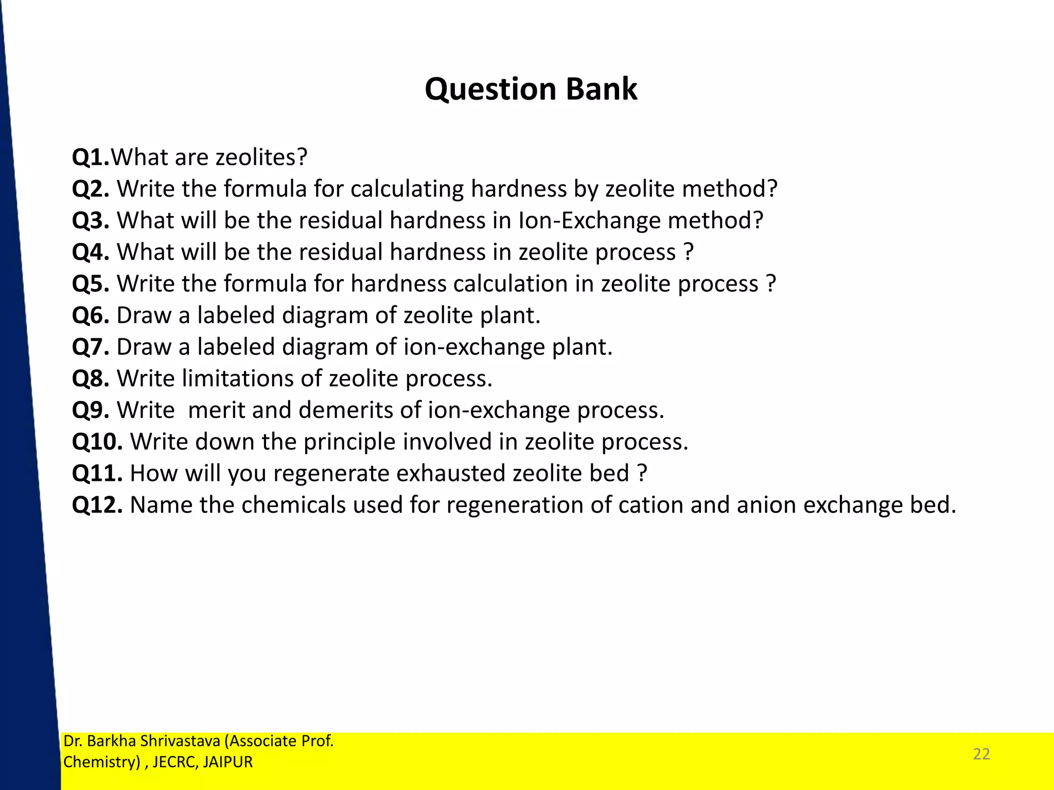 Chemistry Unit-I, Zeolite process (Lect. No. 8).pptx